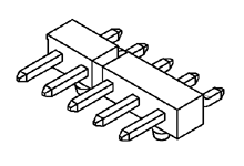 2.00mm Pitch Milli-Grid Breakaway Header, Surface Mount, Single Row, Parallel, 2.54µm Tin (Sn) Plating, without Peg, with Pick-and-Place Polyimide Tape, Mating Pin Length 3.20mm , 5 Circuits, Lead-Free for sale