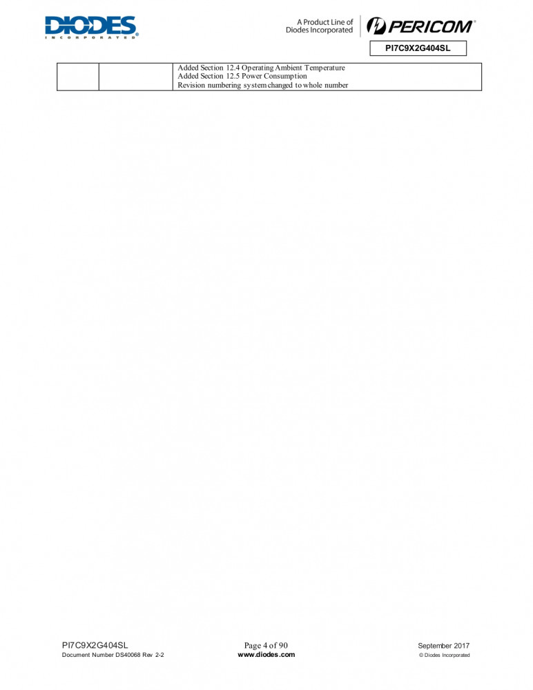 PI7C9X2G404SL datasheet page 4