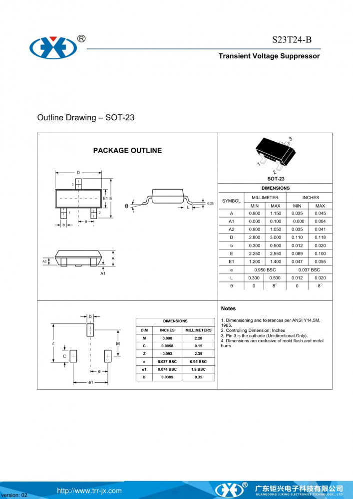 S23T24-B datasheet page 4
