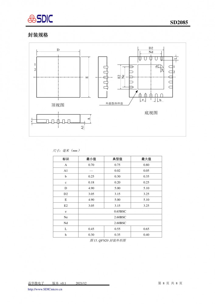 SD2085 datasheet page 8