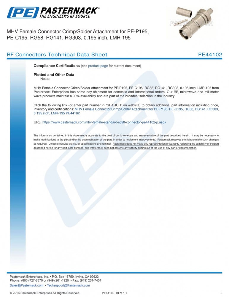 PE44102 technical document page 2