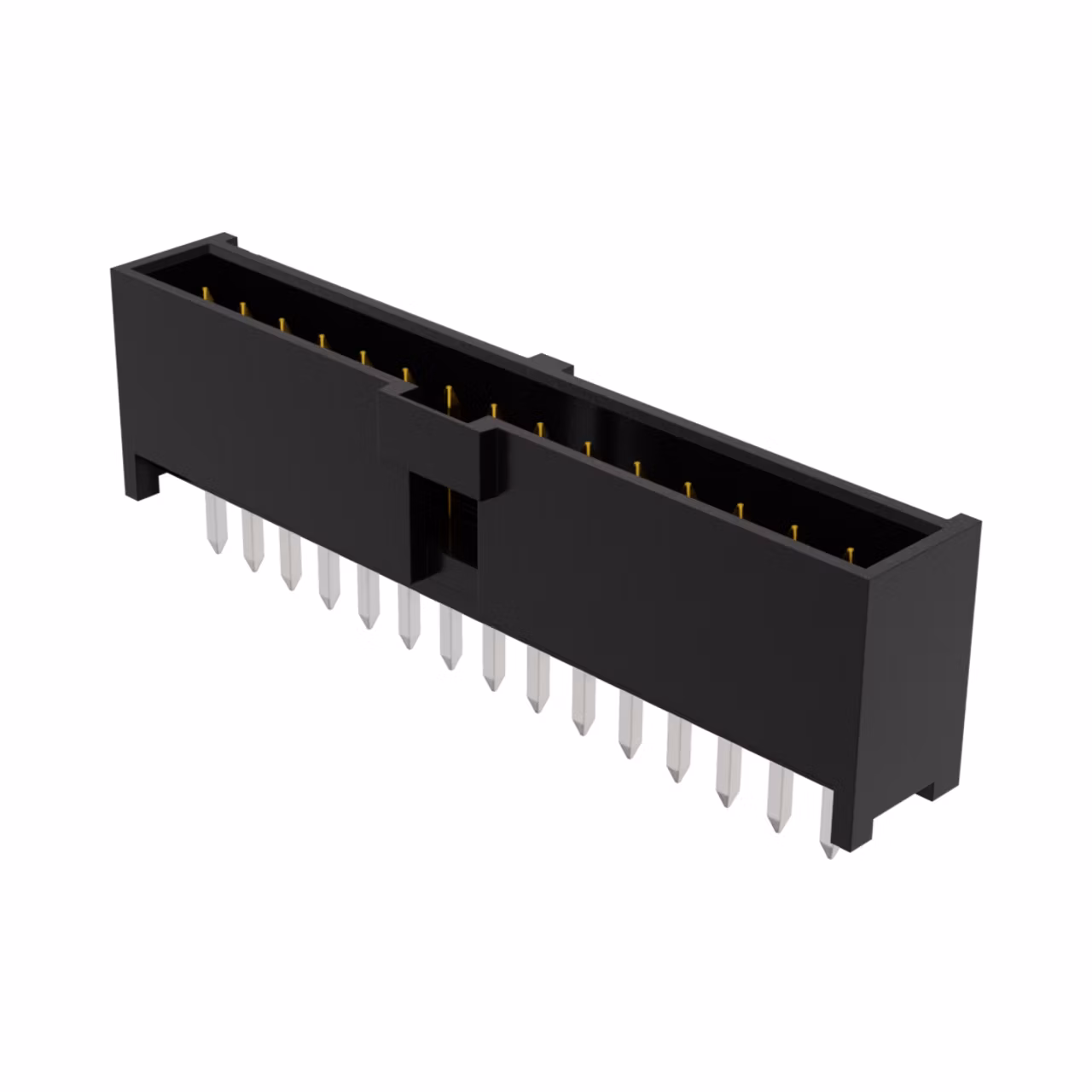 C-Grid III PCB Header, 2.54mm Pitch, Through Hole, Single Row, Vertical, Shrouded, 15 Circuits, 0.05µm Gold (Au) Flash Plating for sale