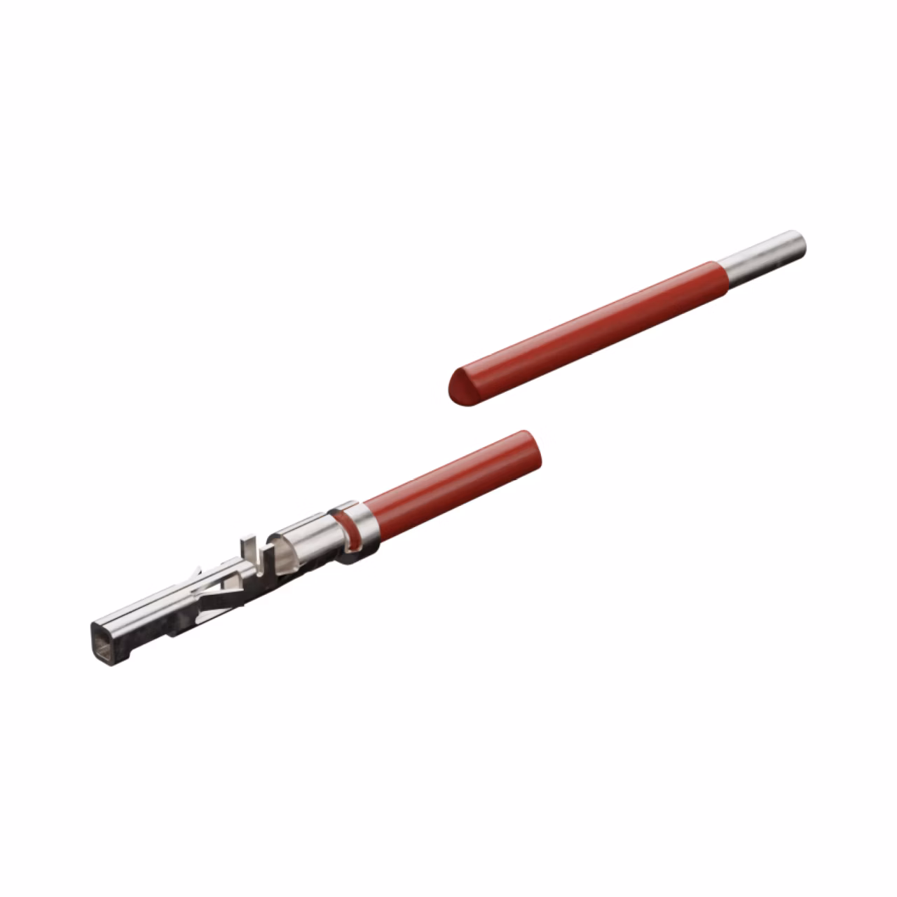 Pre-Crimped Lead Micro-Fit 3.0 Female-to-Pigtail, Tin (Sn) Plating, 225.00mm Length, 20 AWG, Red for sale