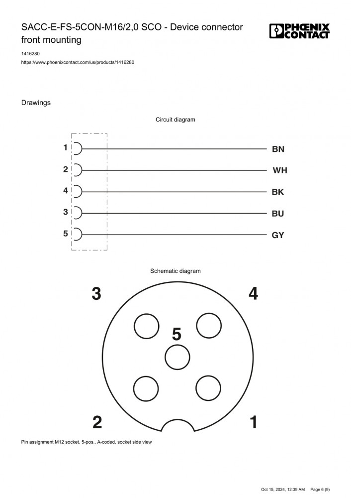 Phoenix Contact 1416280 technical document page 6