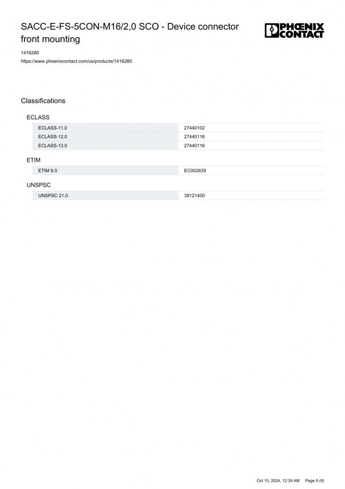Phoenix Contact 1416280 technical document page 8