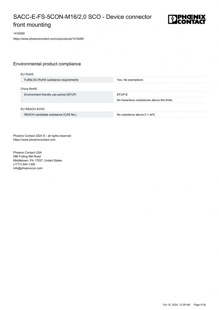 Phoenix Contact 1416280 technical document page 9