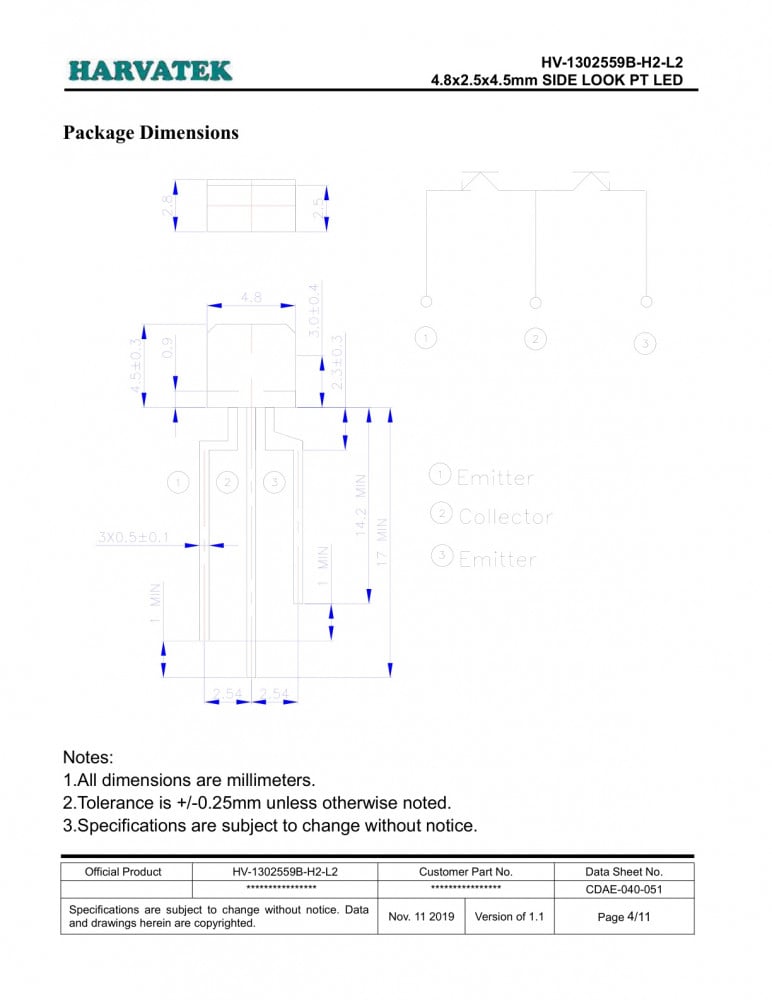 HV-1302559B-H2-L2 datasheet page 4