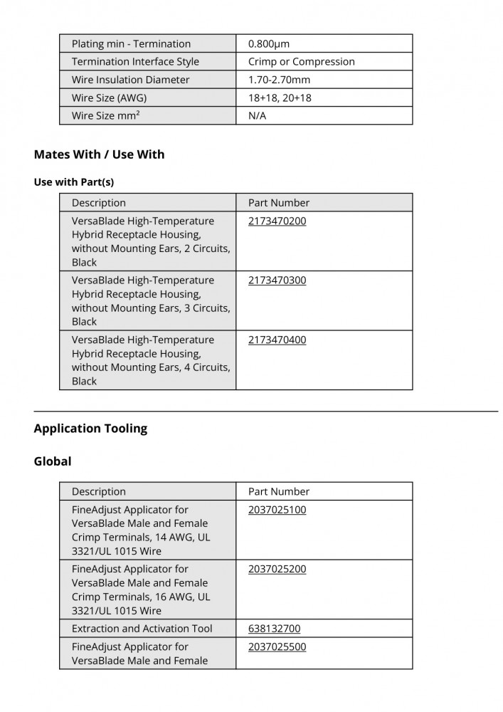 MOLEX 2173478200 technical document, page 3