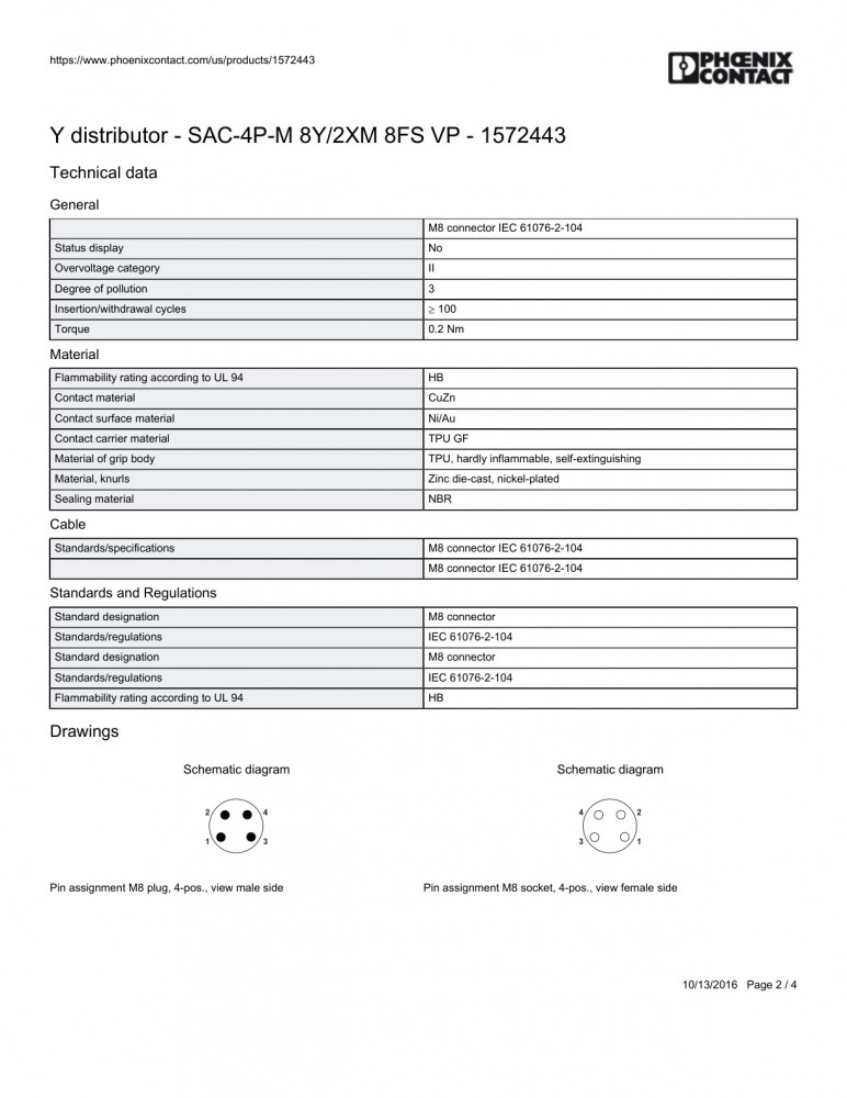 Phoenix Contact 1572443 product documentation page 2