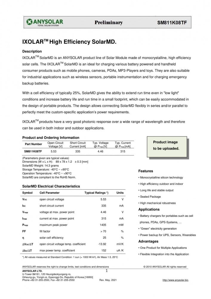 SM811K08TF datasheet page 1
