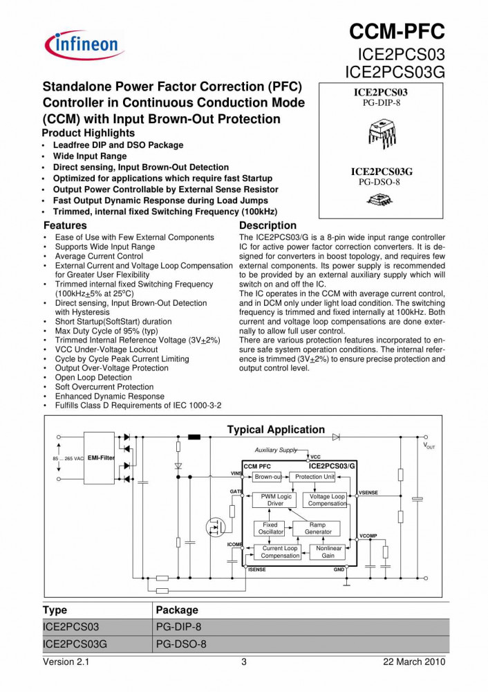 ICE2PCS03G datasheet page 3