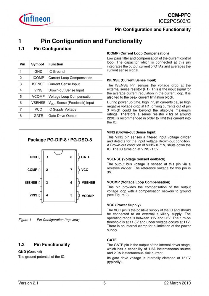 ICE2PCS03G datasheet page 5