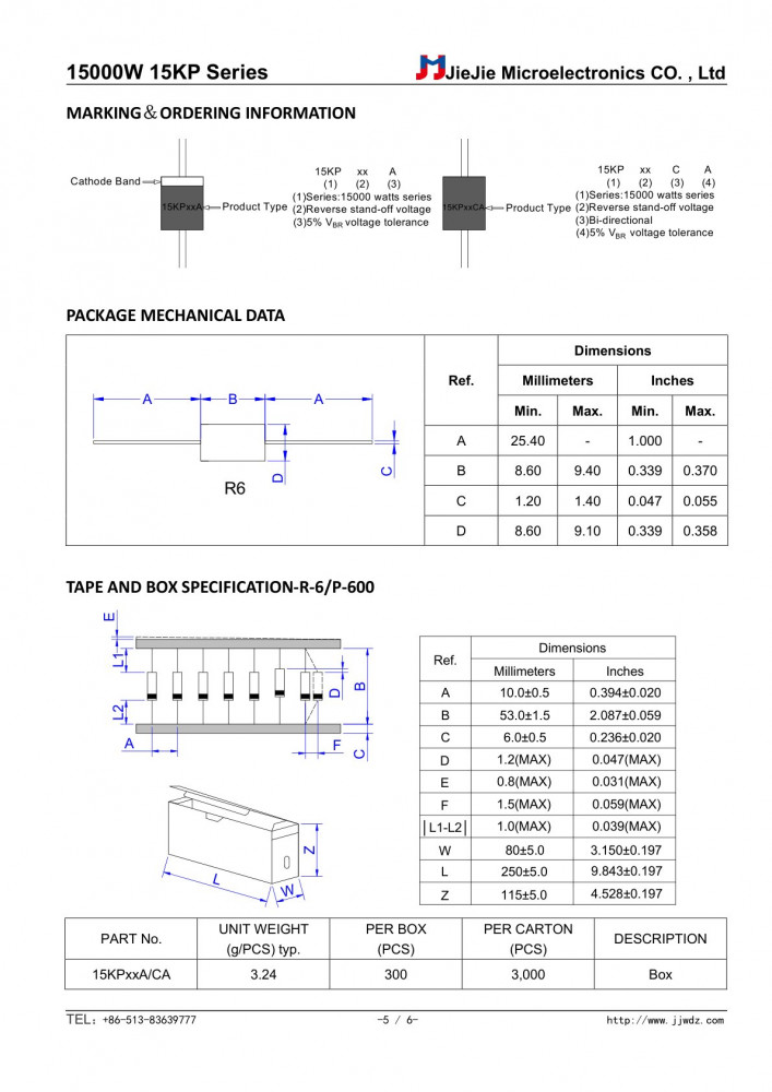 15KP series datasheet page 5