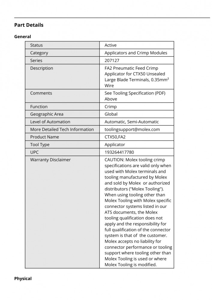 Tooling document preview, page 2