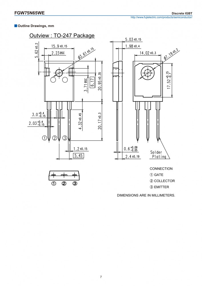 FGW75N65WE technical document page 7