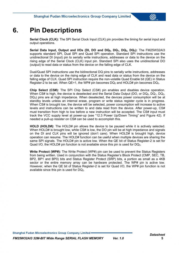 FM25W32AI3 datasheet page 5