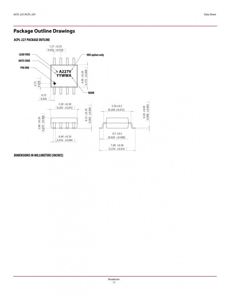 ACPL-227-50BE datasheet page 3
