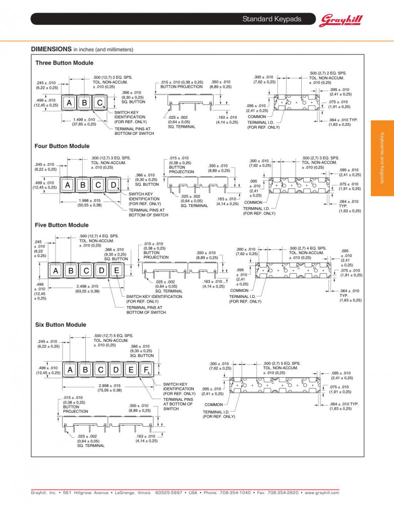 Grayhill Series 87 document page 2