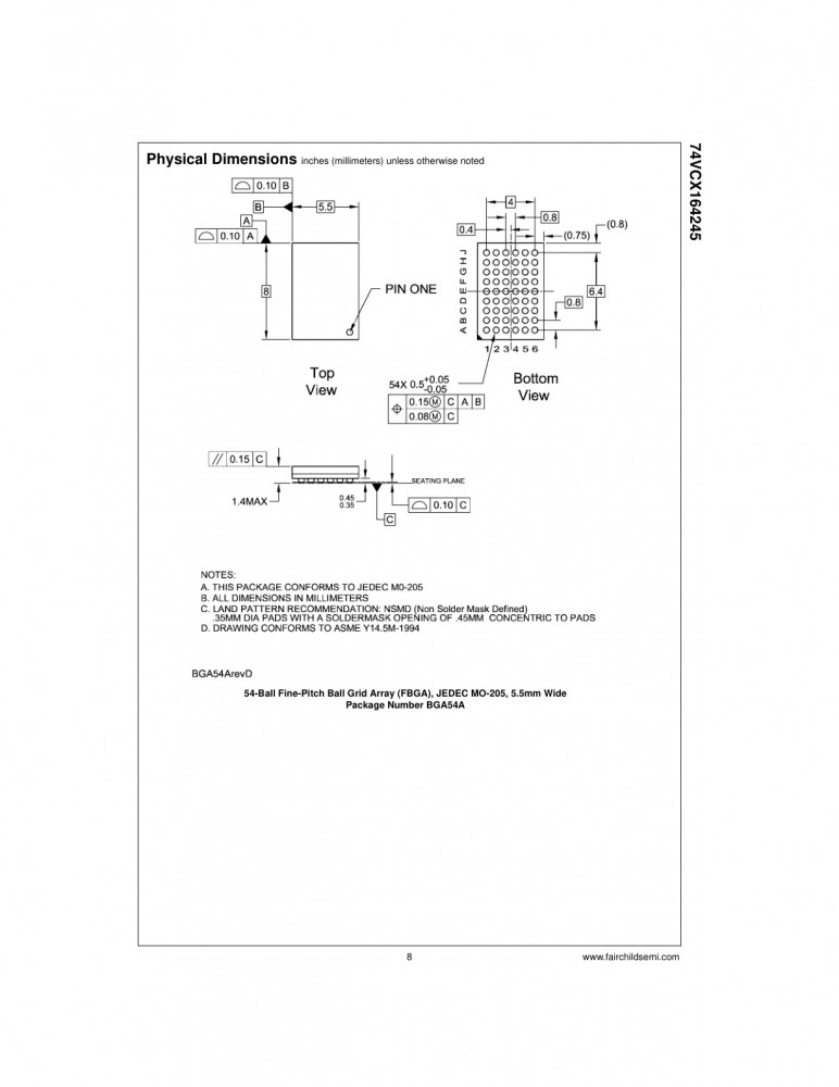 74VCX164245 datasheet page 9