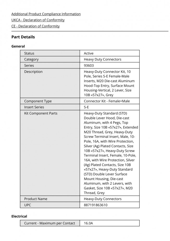 MOLEX 936030063 technical document page 2
