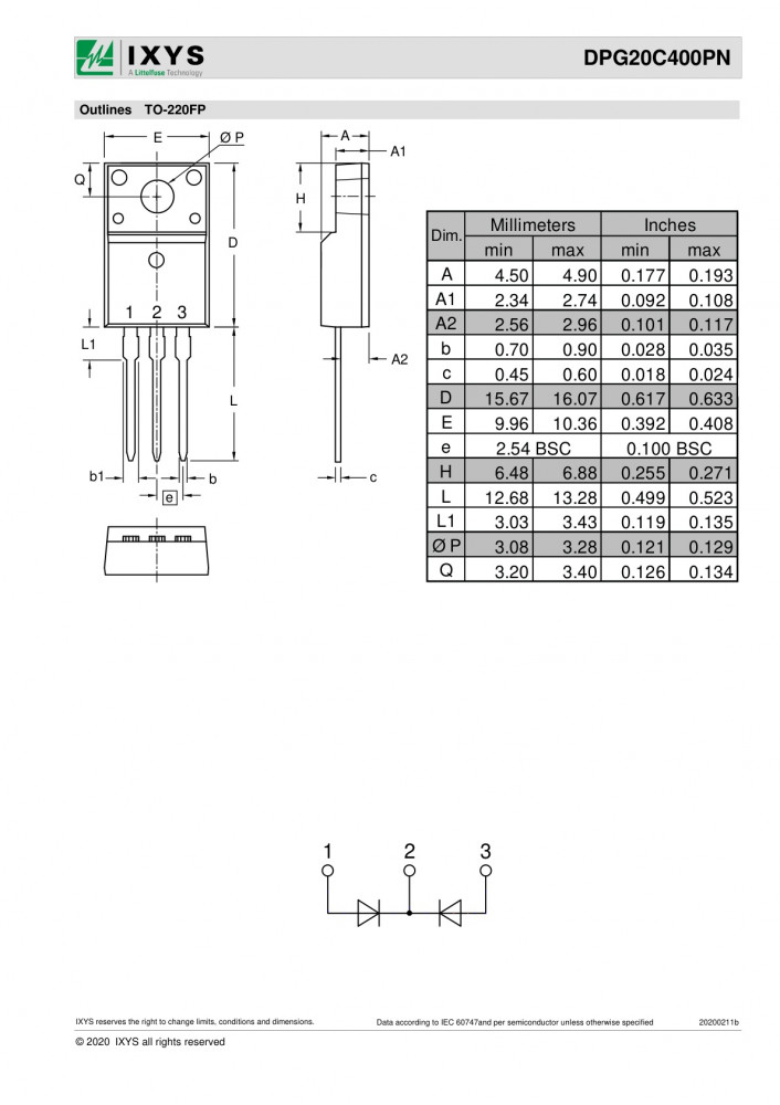 DPG20C400PN technical document page 4