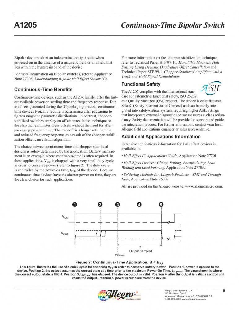 A1205 datasheet page 9