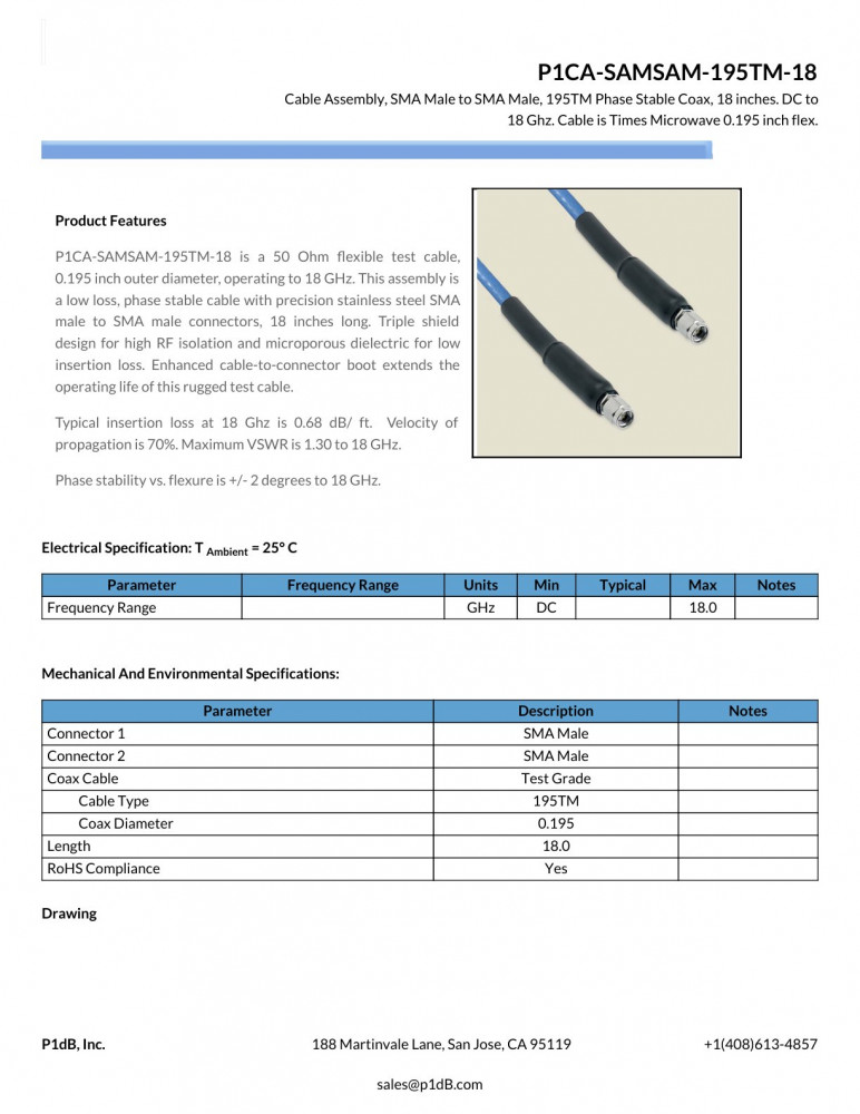 P1CA-SAMSAM-195TM-18 technical document image, page 1