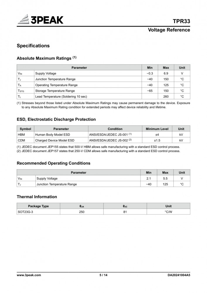 TPR3325-S3TR datasheet page 5