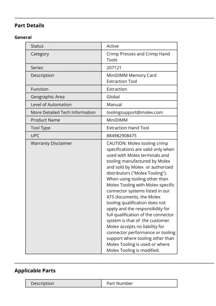 Tooling document preview, page 2