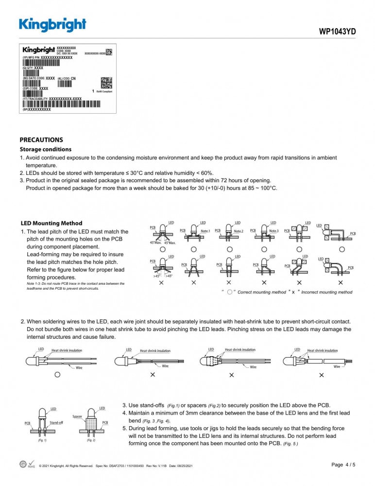 WP1043YD datasheet page 4