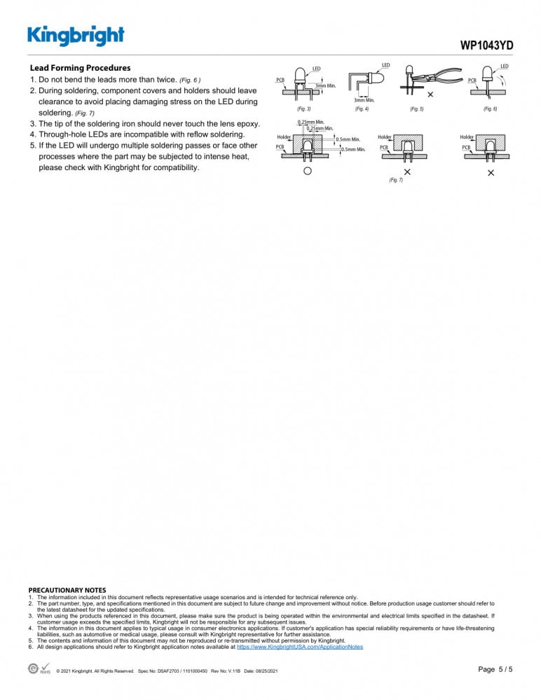 WP1043YD datasheet page 5