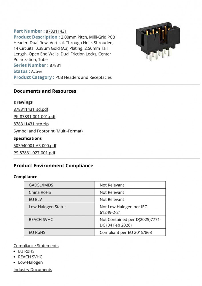 878311431 technical document page 1