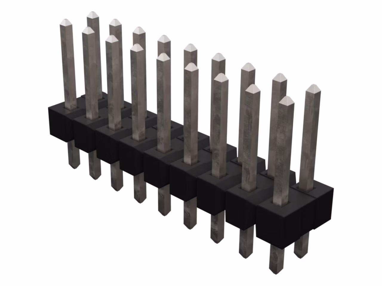 C-Grid Header, 2.54mm Pitch, Through Hole, Dual Row, Vertical, 18 Circuits, 2.54µm Tin (Sn) Plating, Tray Packaging, Lead-Free for sale