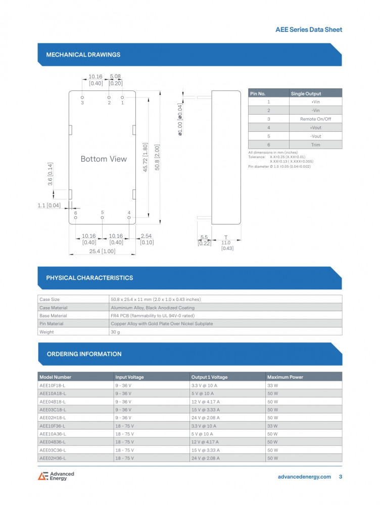 AEE04B18-LHS technical document page 3