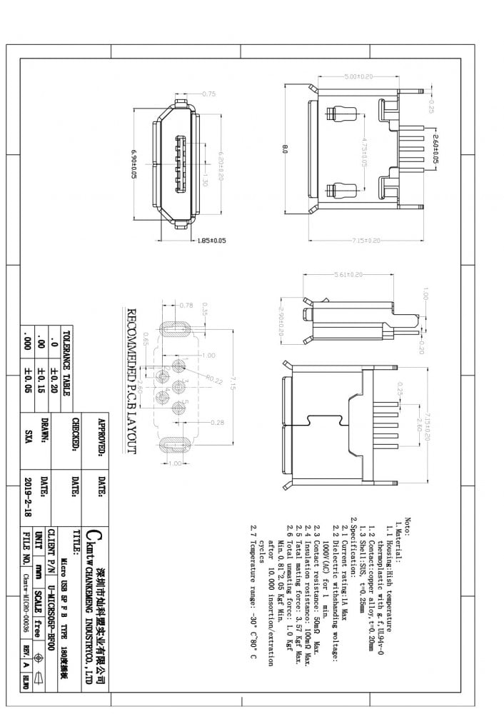 Ckmtw U-MICRS05P-BF00 technical drawing