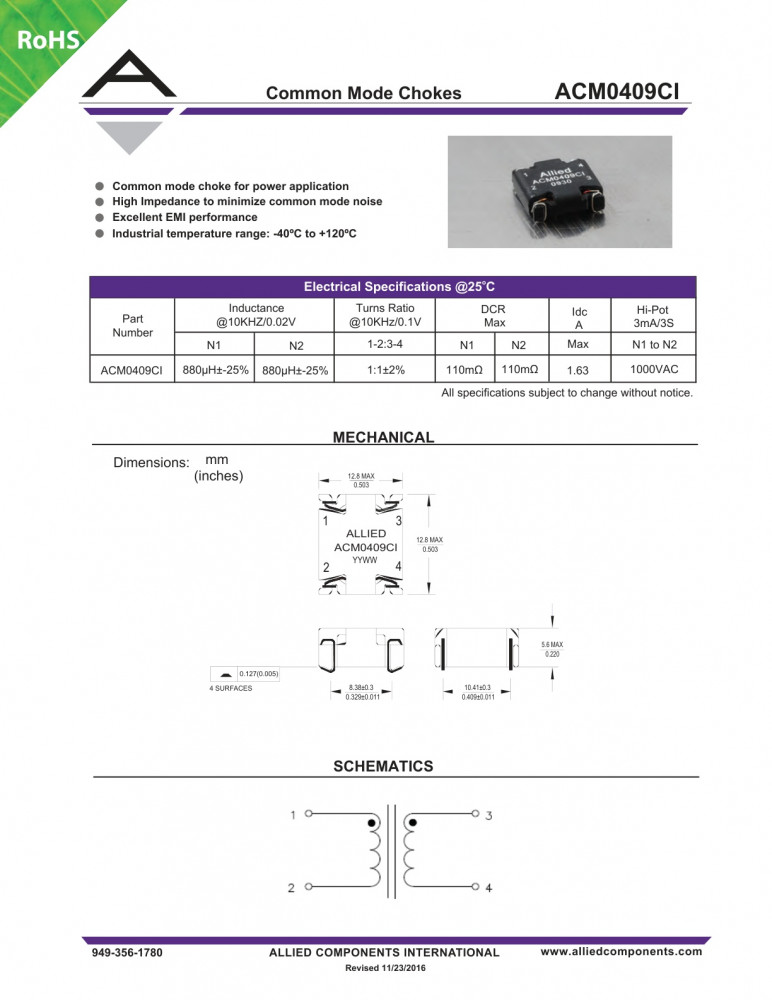 ACM0409CI product document image
