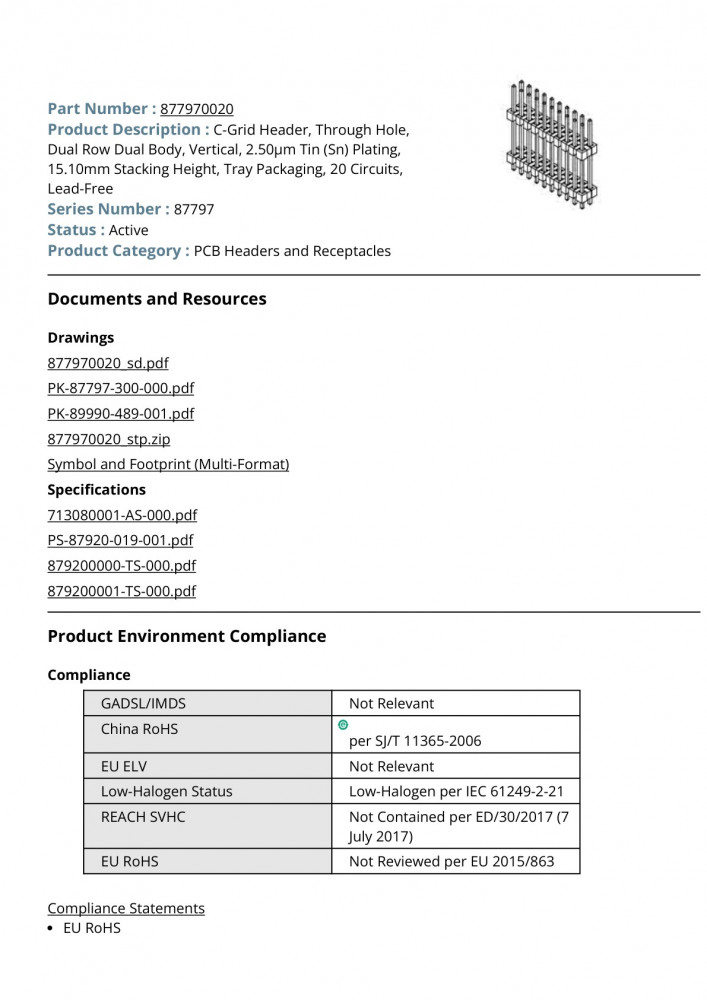 877970020 technical document page 1