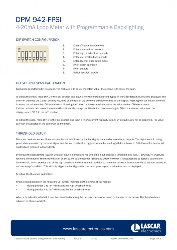 DPM 942-FPSI datasheet page 3