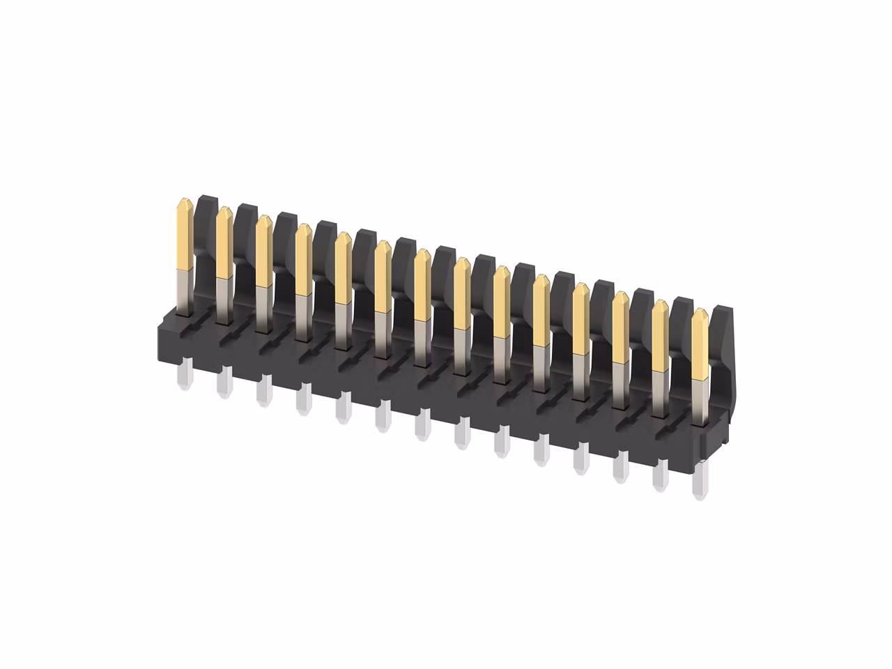 KK 396 Breakaway Header, Vertical, Square Pin, with Friction Lock, 24 Circuits, 0.76µm Gold (Au) Plating, 4.37mm Tail Length, 11.43mm Mating Pin Length