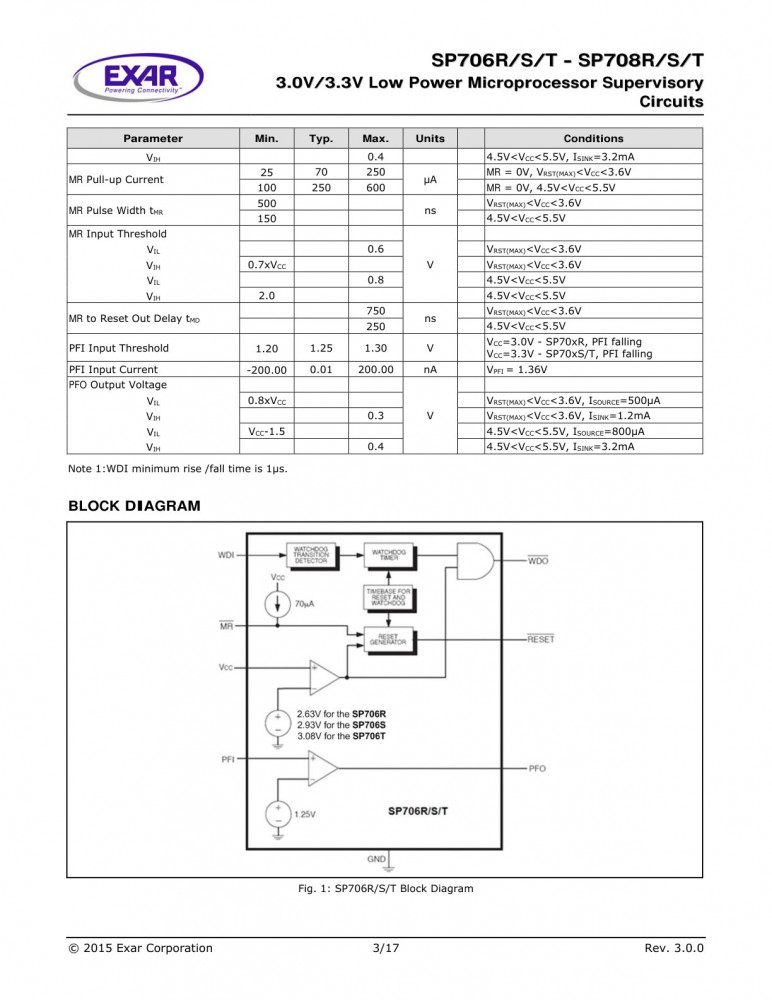 SP706SEN-L/TR datasheet page 3
