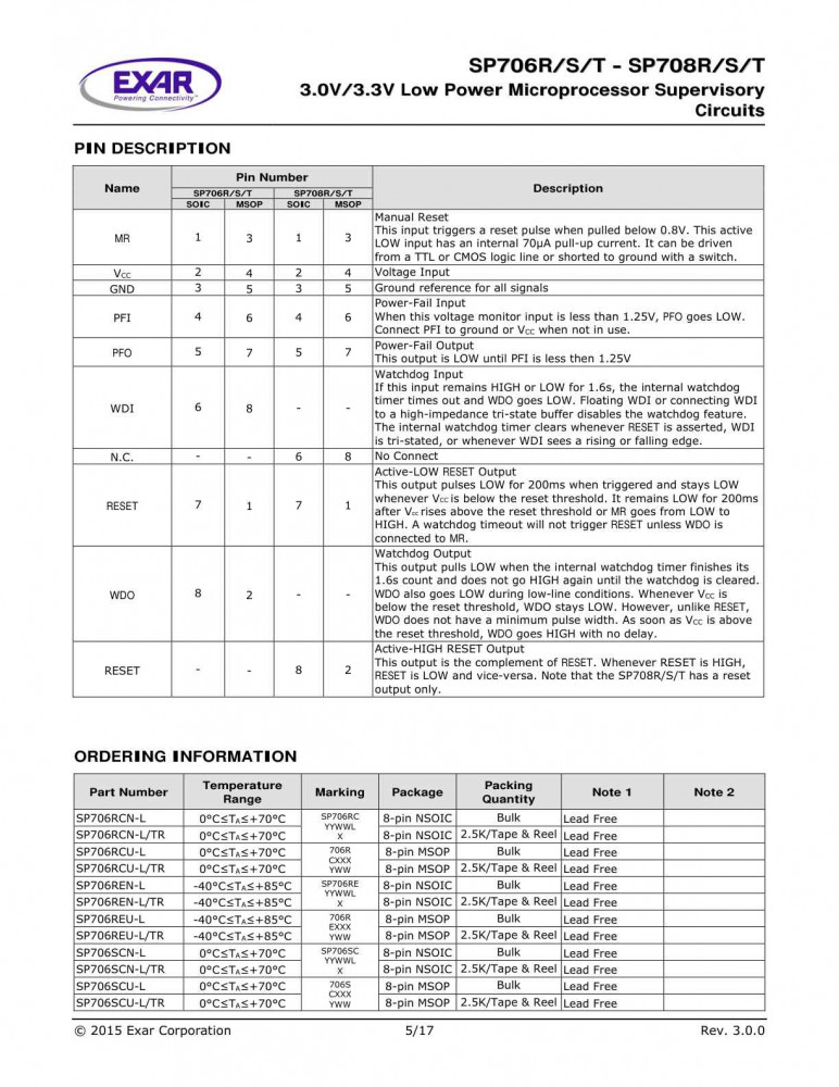 SP706SEN-L/TR datasheet page 5