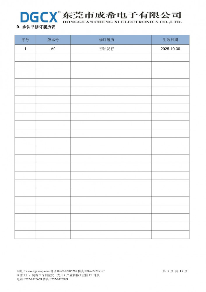 DGCX specification page 3