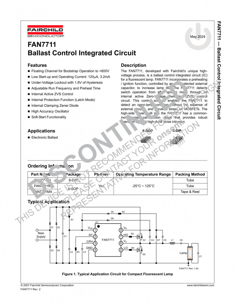 FAN7711 datasheet page 2