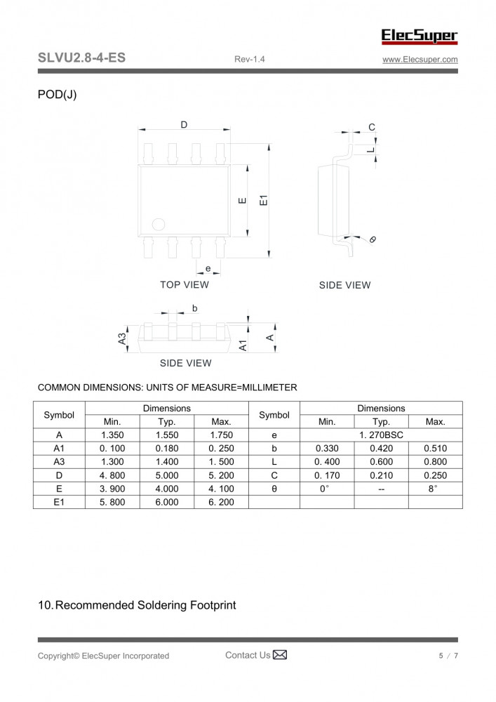 SLVU2.8-4-ES datasheet page 5