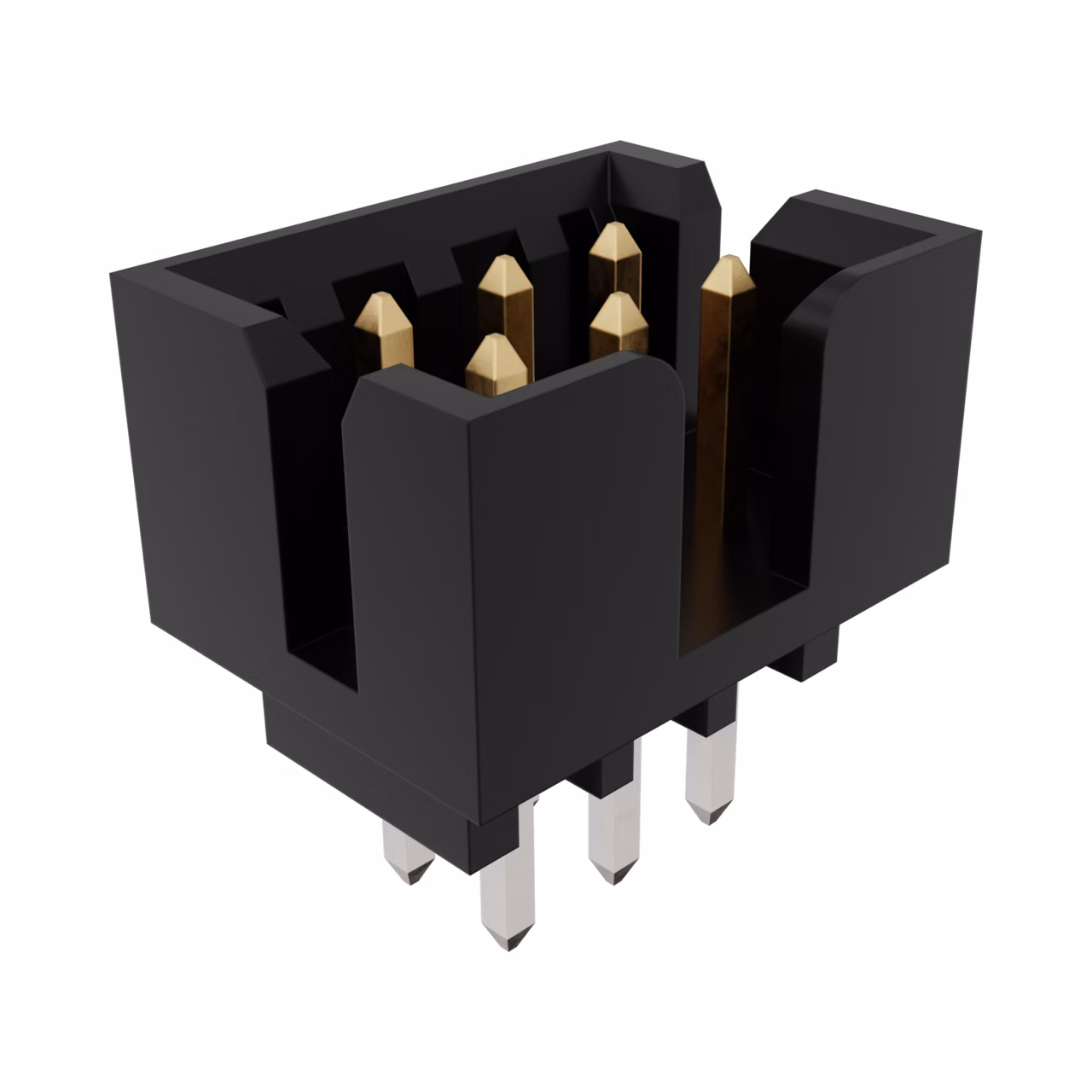2.00mm Pitch, Milli-Grid PCB Header, Dual Row, Vertical, Through Hole, Shrouded, 46 Circuits, 0.76µm Gold (Au) Plating, 2.50mm Tail Length, Dual Side Slots, Dual Friction Locks, Center Polarization, Tube