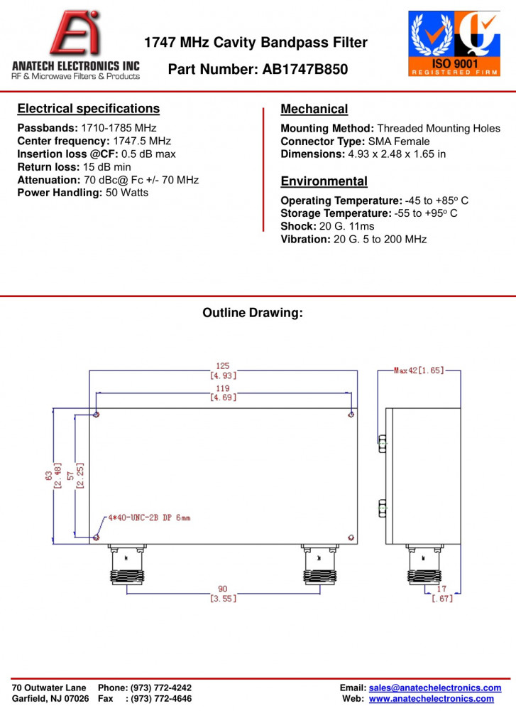 AB1747B850 technical document page 1
