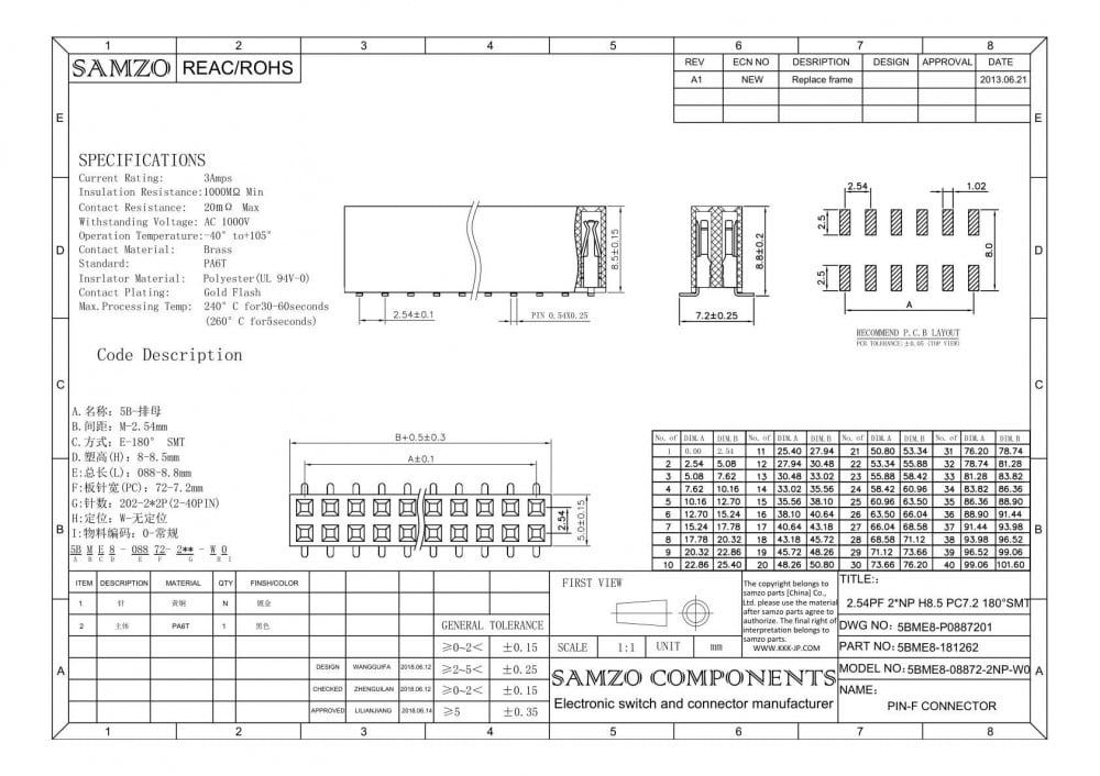 SAMZO 5BME8-08872-209-W0 technical drawing