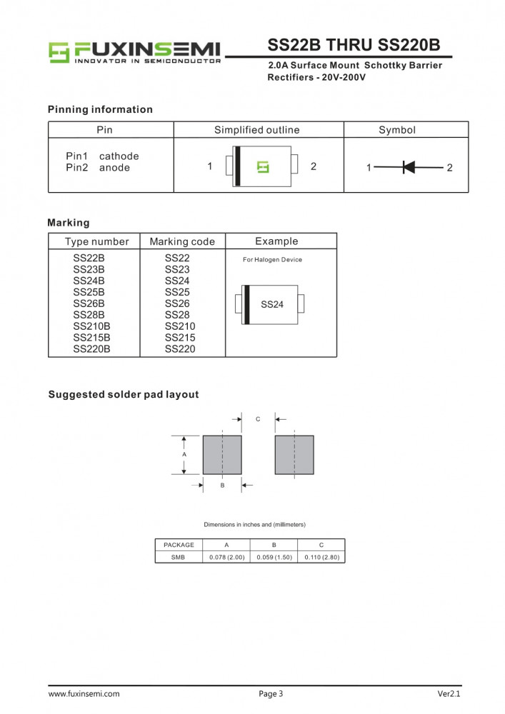 SS24B datasheet page 3