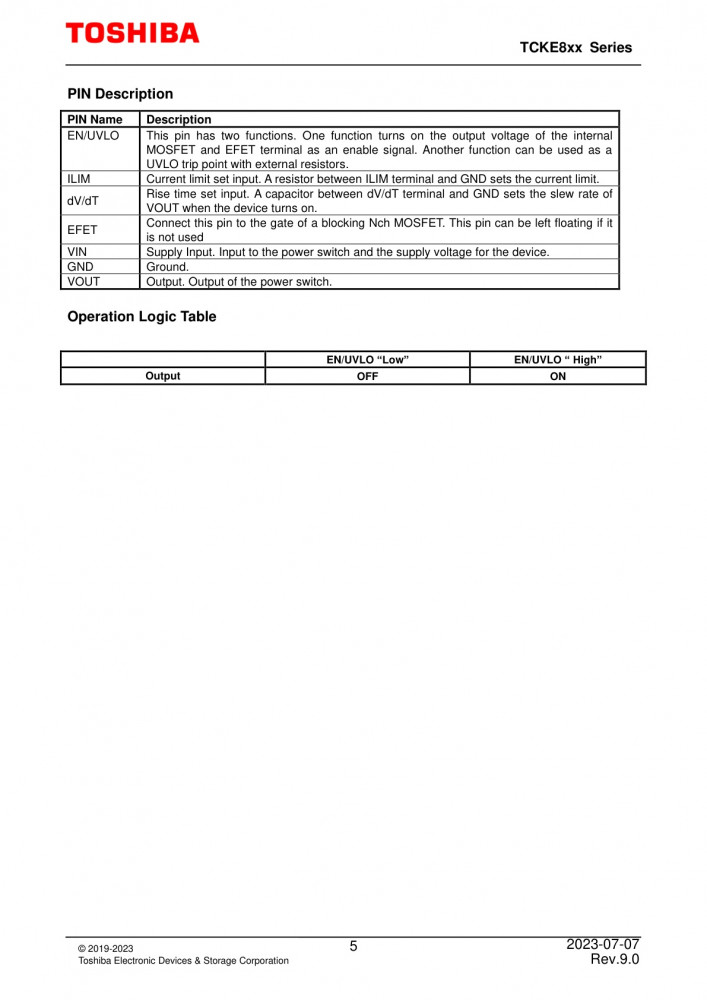 TCKE812NL,RF datasheet page 5