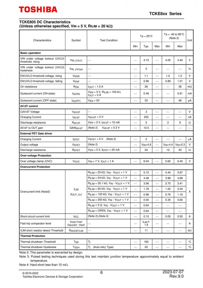 TCKE812NL,RF datasheet page 6